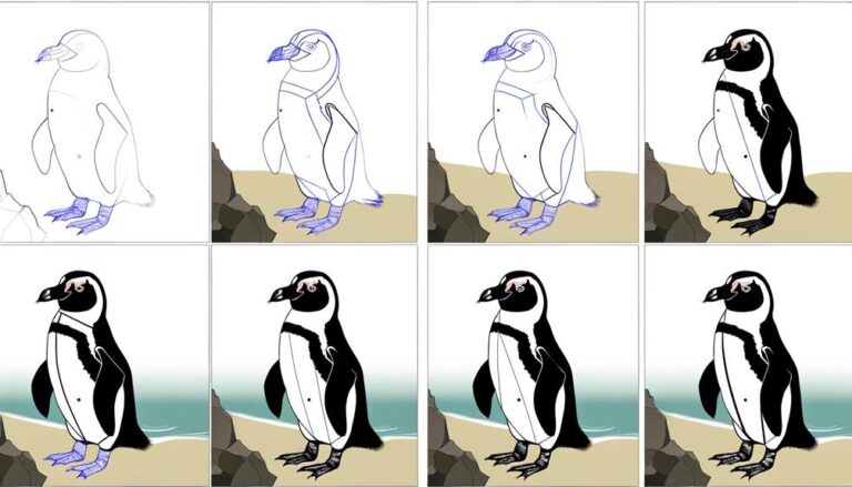 5 Easy Steps To Draw An African Penguin